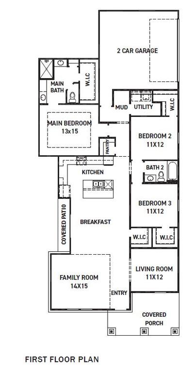 Essential Austin New Home Floor Plan by Builder Newmark Homes