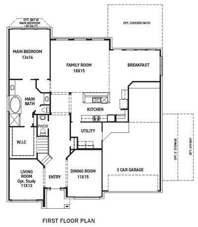 Buckingham Build on Your Lot Floor Plan by Newmark Homes