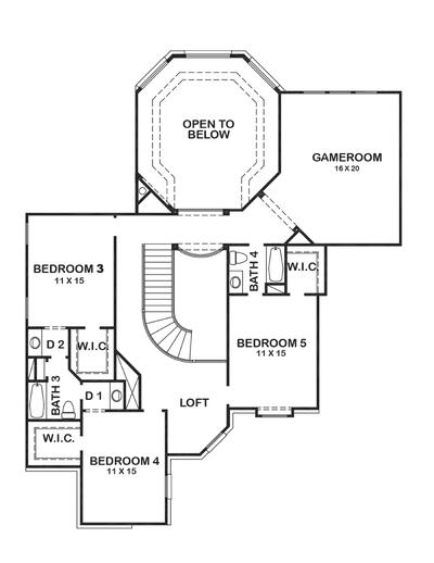 Castilian Floor Plan Dunham Point 70's by New Home Builder Newmark ...
