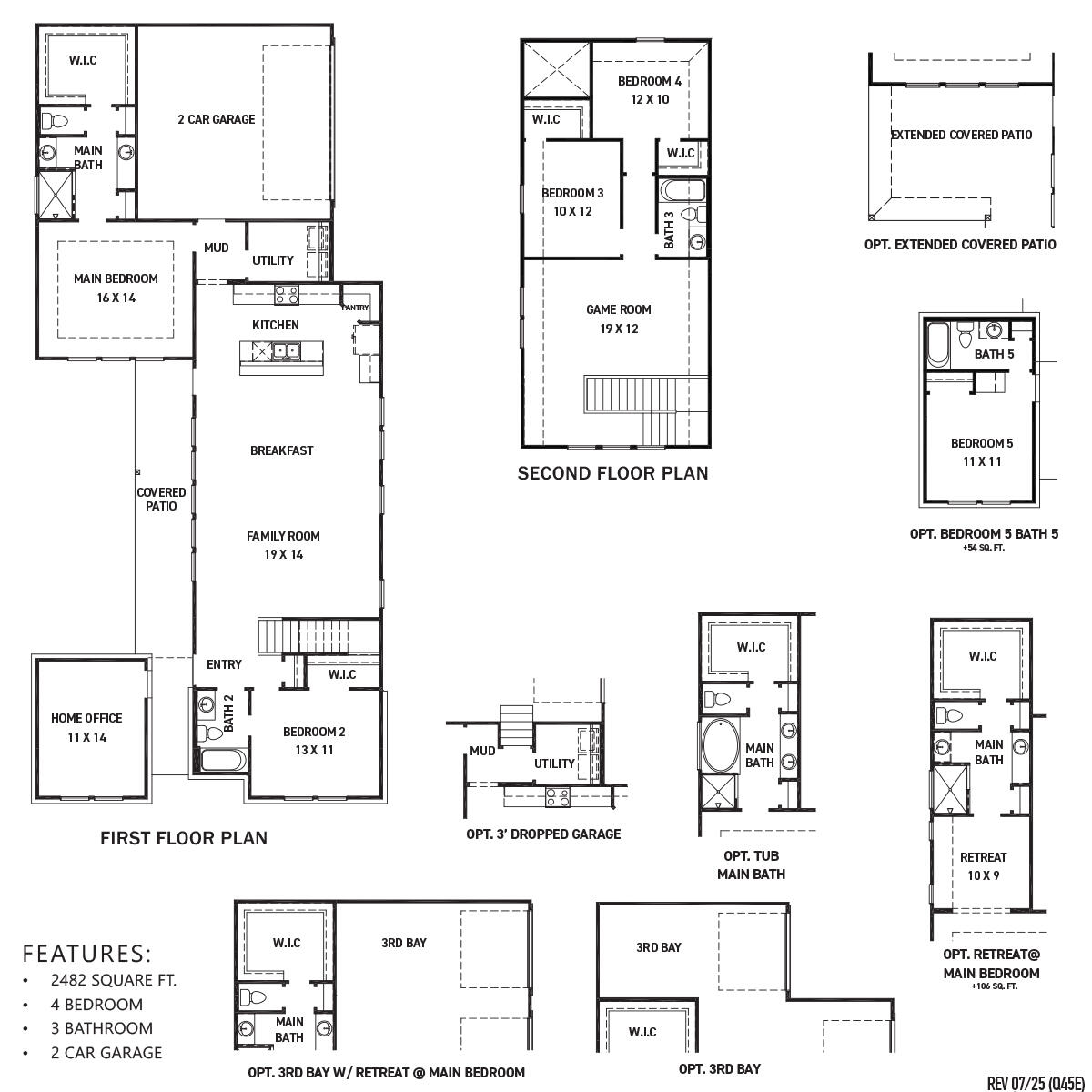 Classic Austin New Home Floor Plan by Builder Newmark Homes