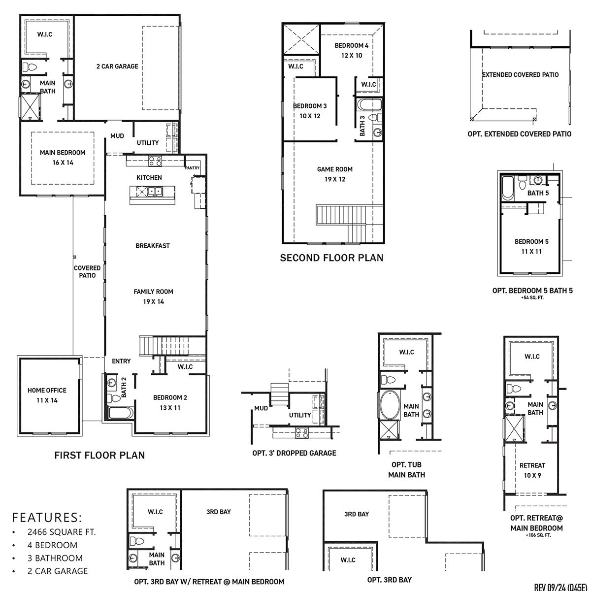 Classic Austin New Home Floor Plan by Builder Newmark Homes