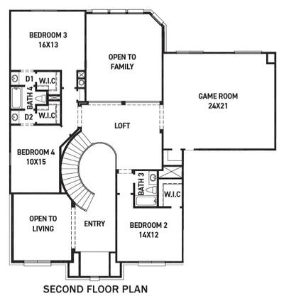 Edinburgh Floor Plan Dunham Point 70's by New Home Builder Newmark ...