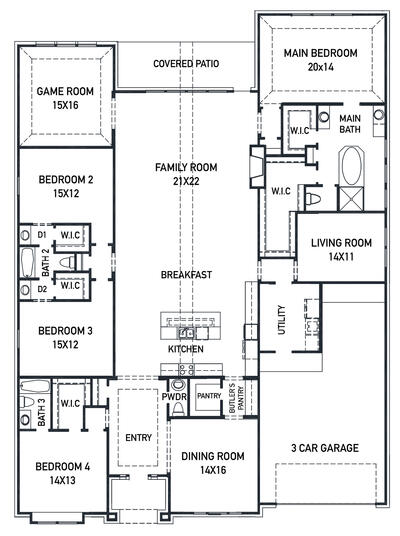 Estonia Floor Plan Dunham Point 70's by New Home Builder Newmark Homes ...