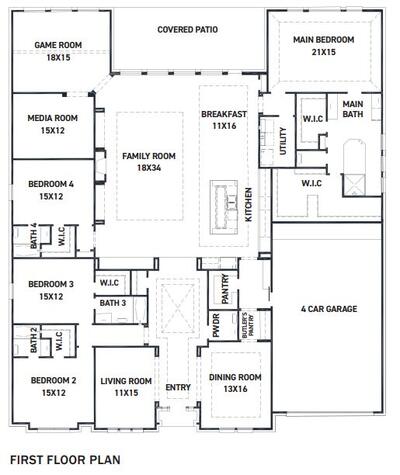 Greenwich Build on Your Lot Floor Plan by Newmark Homes