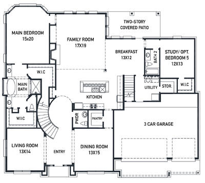 Mayfield Floor Plan by New Home Builder Newmark Homes