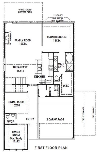 Montague Floor Plan by New Home Builder Newmark Homes