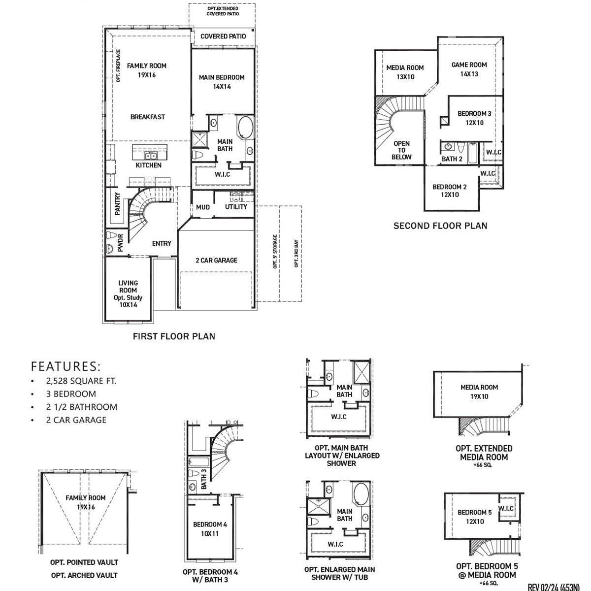 Newton Floor Plan Grange by New Home Builder Newmark Homes | Grange in Katy, TX