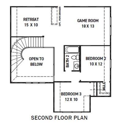 Nice Floor Plan by New Home Builder Newmark Homes