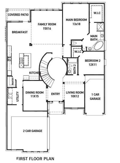 San Germain Build on Your Lot Floor Plan by Newmark Homes