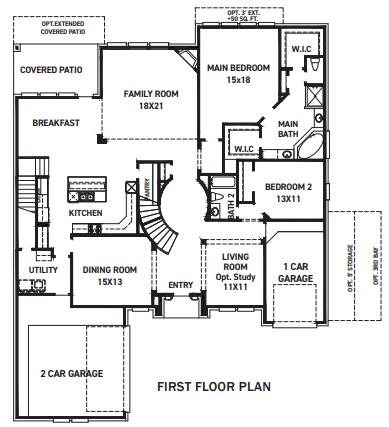 San Sebastian Floor Plan Dunham Point 70's by New Home Builder Newmark ...